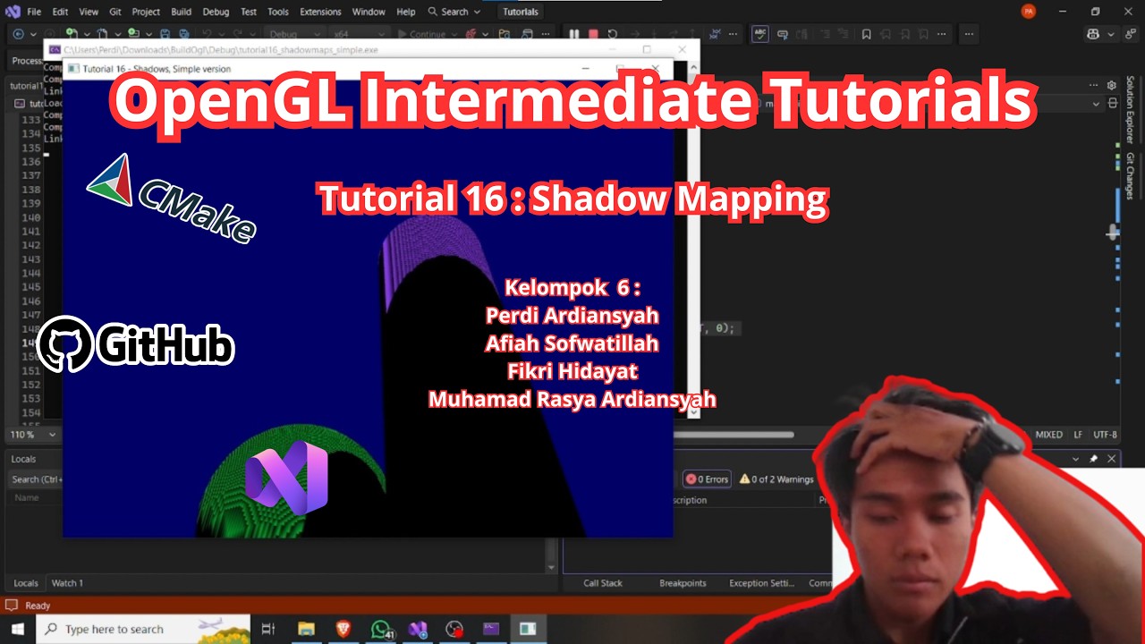 OpenGL Intermediate Tutorials | Tutorial 16 : Shadow Mapping