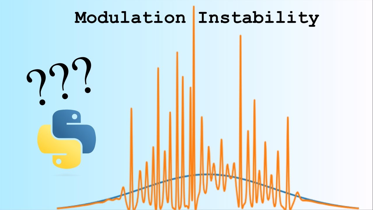 Modulation Instability simulated in python!