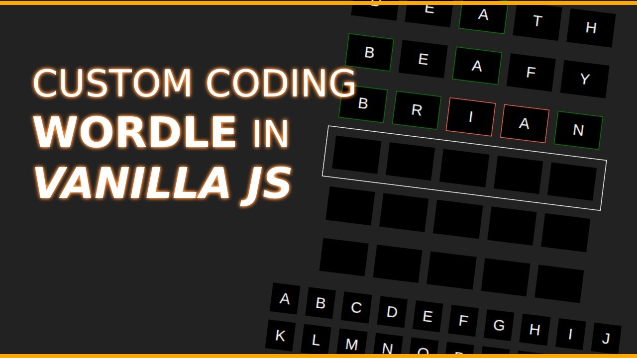 Coding Vanilla JS Wordle