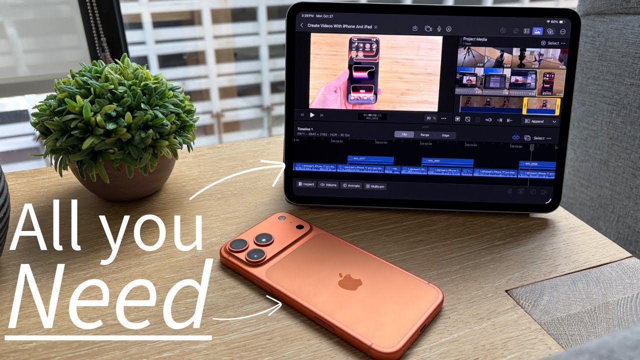 How to make YouTube videos with JUST iPhone and iPad in 2025!