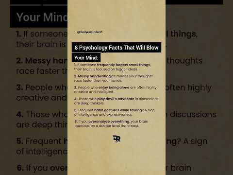 8 Psychology Facts That Will Blow your mind #psychology #facts #quotes #respect