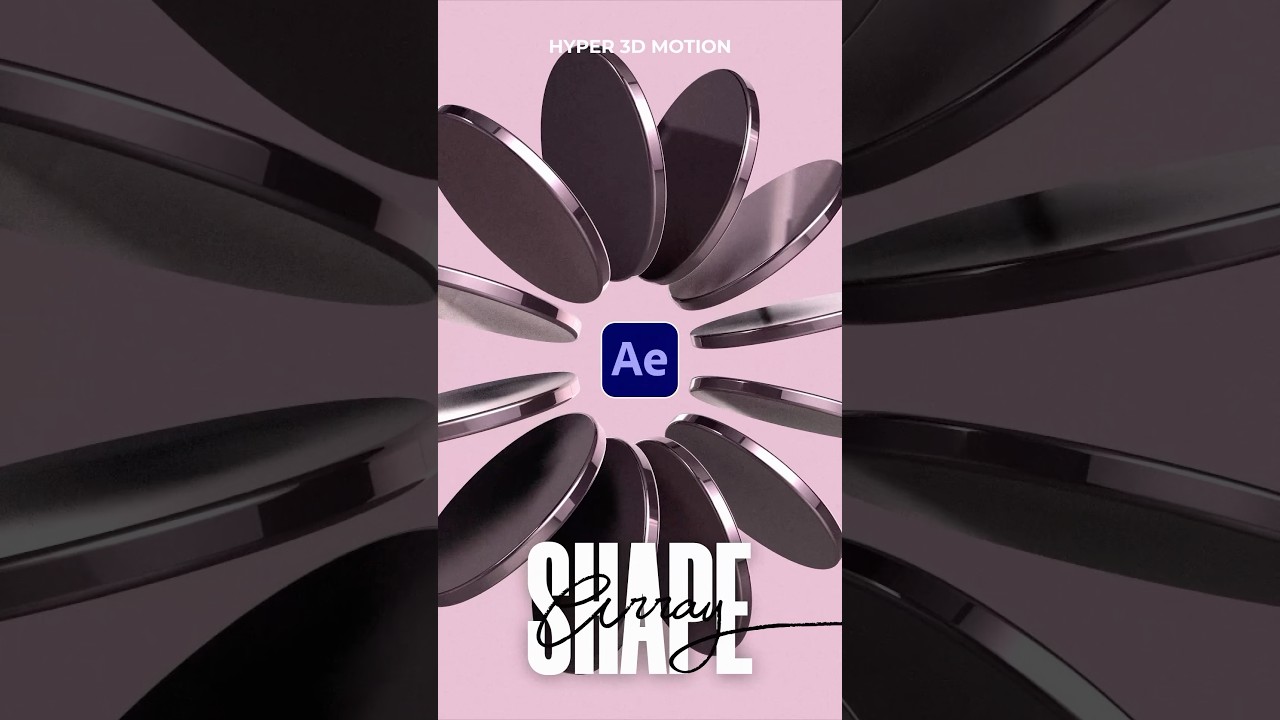 Create a Cinematic 3D Shape Array in After Effects