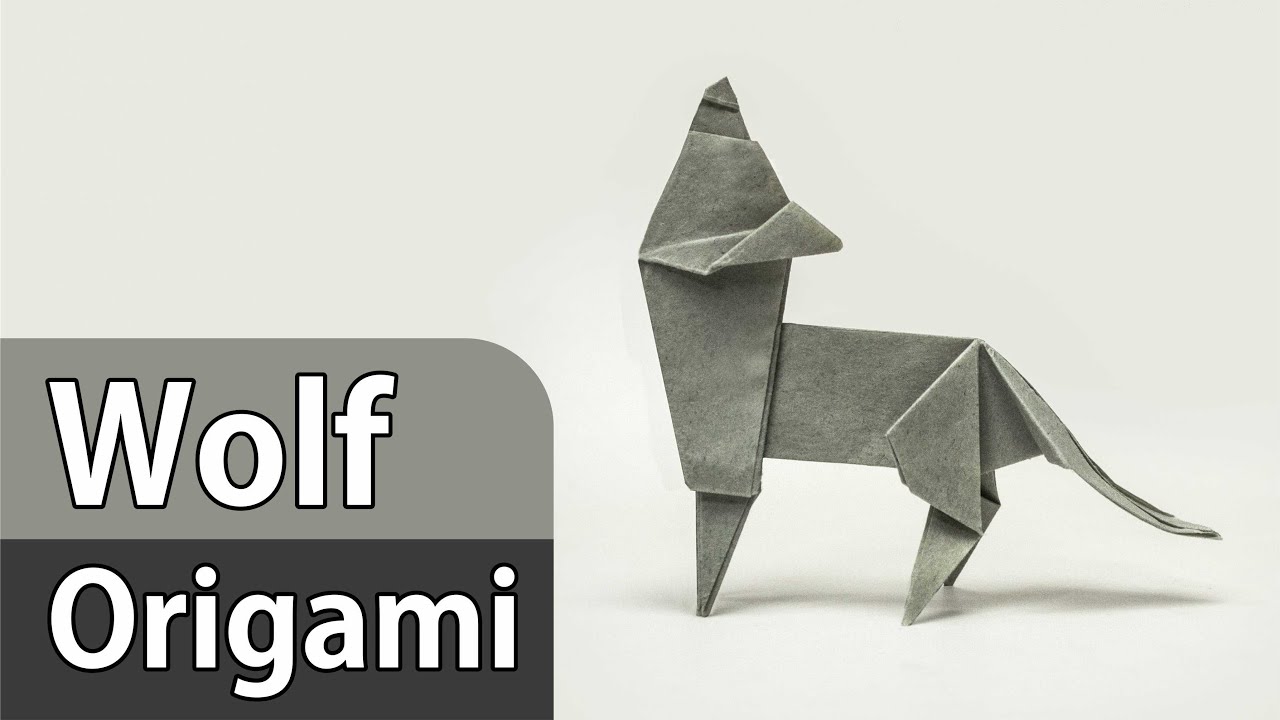 Cómo hacer un lobo de origami