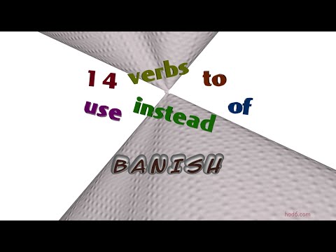 banish - 16 verbs meaning banish (sentence examples)