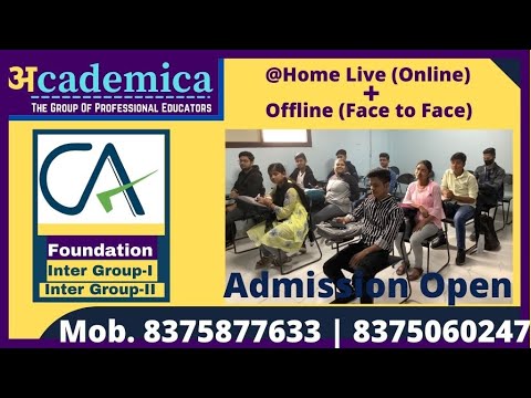 CA Coaching Class, CA Tutorials in India