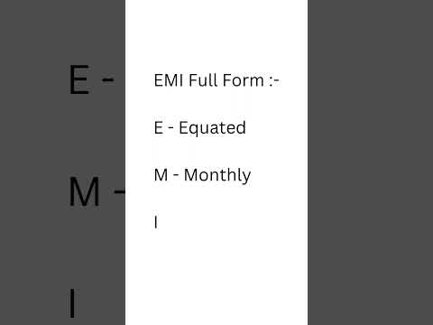 #EMIfullform EMI Full Meaning #viral EMI Full Form In English #shorts EMI Card Full Form