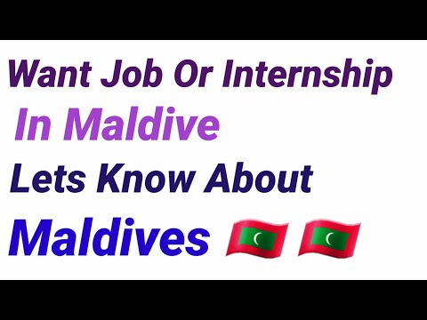 Internship Or Job In Maldives || All About Maldives
