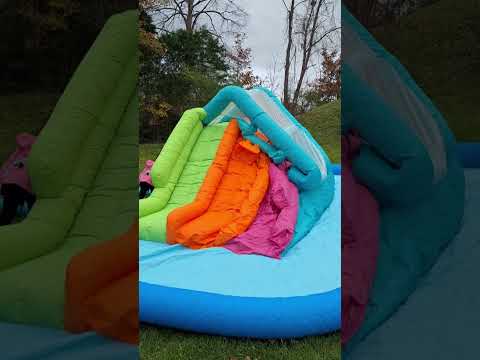 H20GO Triple Slide | Inflatable Water Slide | Triple Watersplash Slide #shorts #pool #slide