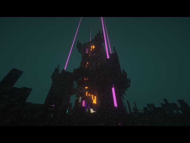 Dark Ruins Nether Hub Design Minecraft Map