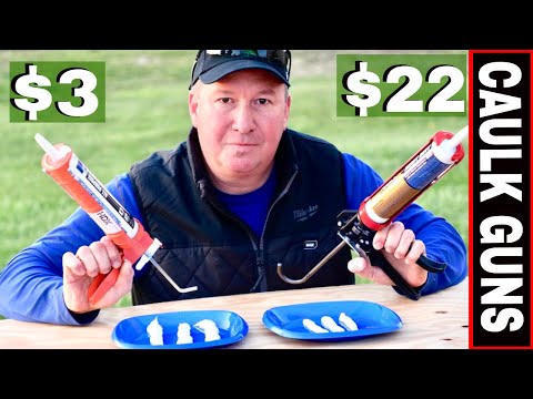 IS A $22 CAULK GUN ANY BETTER THAN A $3 ONE? HDX vs NEWBORN 250!