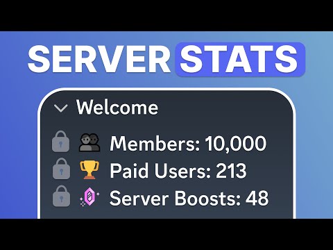 How To Setup Discord Server Stats