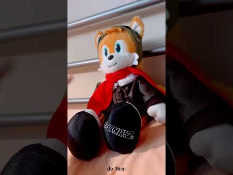 Talking Tails from Sonic the Hedgehog 2 Plush manufactured by Build A Bear (with captions!)