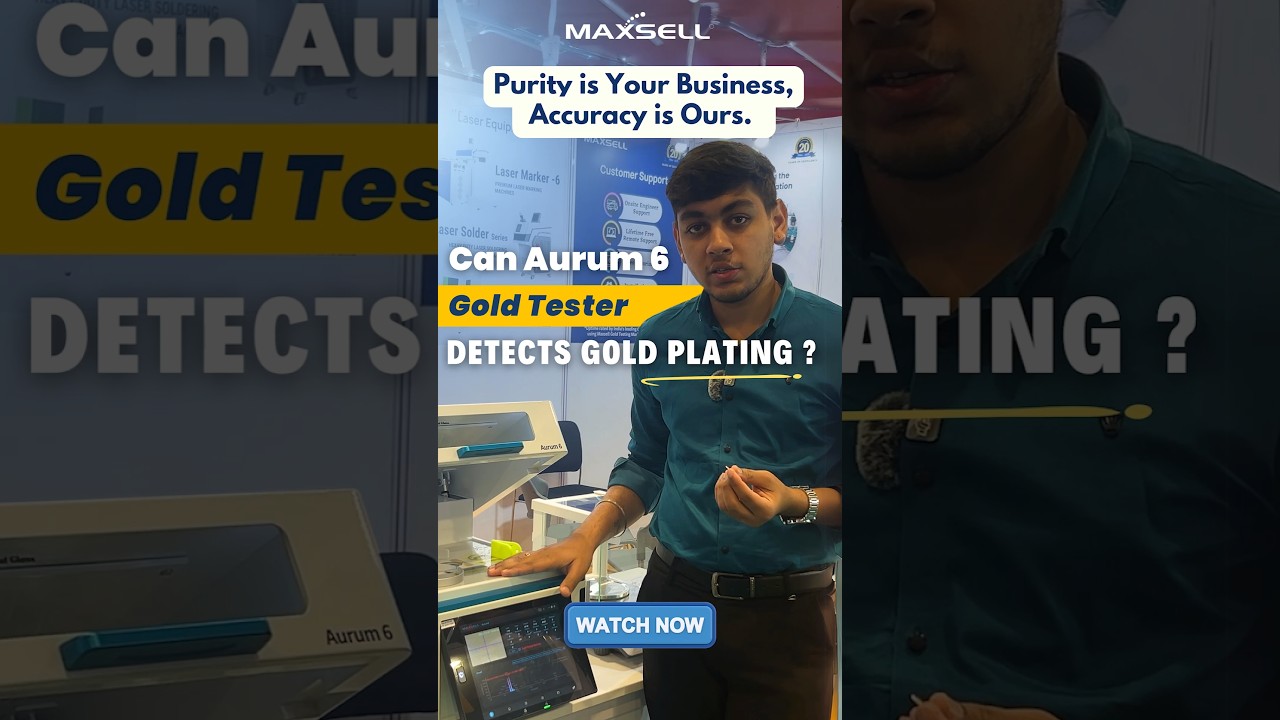 How to Test Gold Plated ज्वेलरी in Aurum 6  #goldtester  #goldtestingmachine  #iijs #gjepc