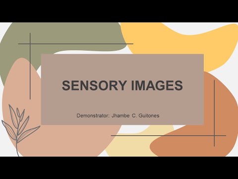 ELT 324 DEMONSTRATION- SENSORY IMAGES