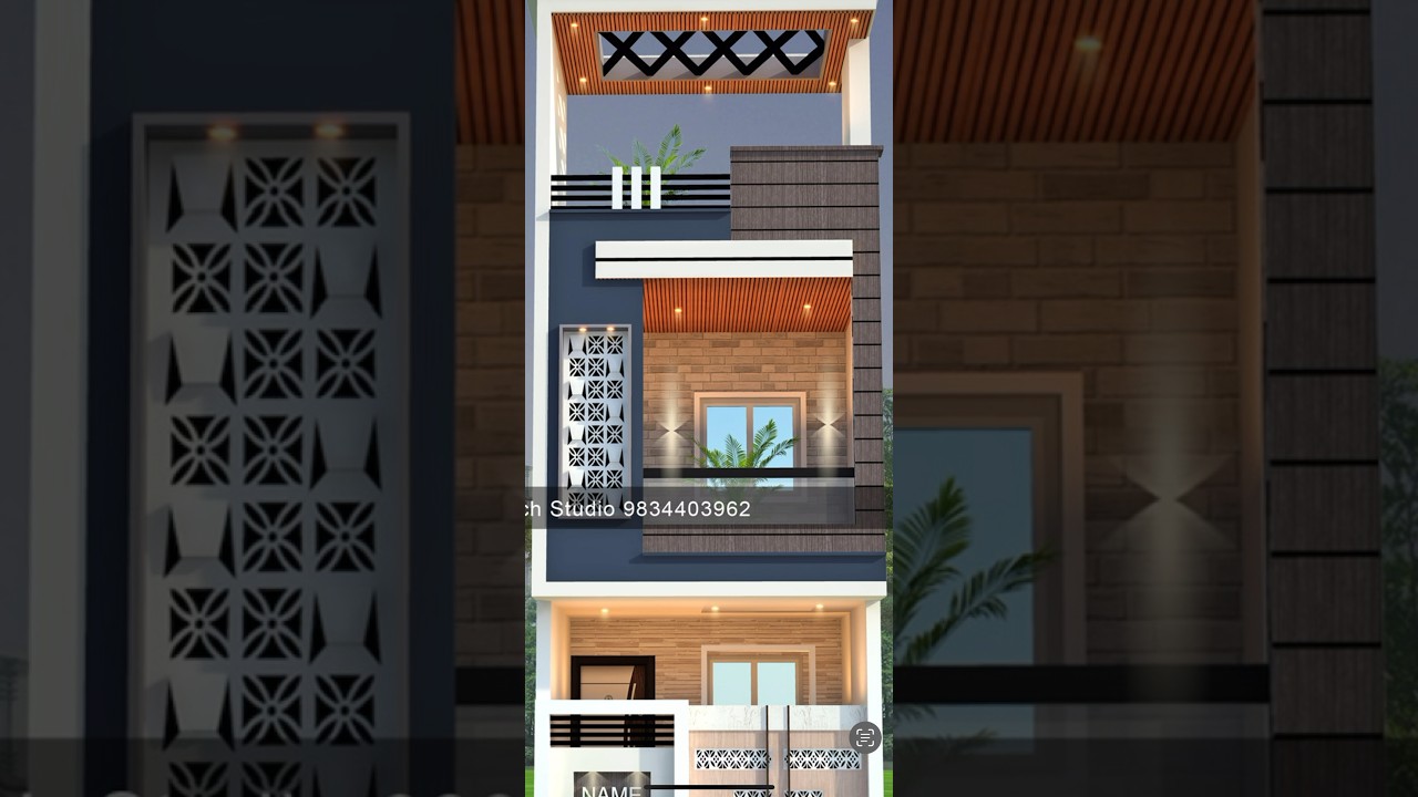 12 feet house front 3d elevation design maker #nagpur #homedesign #home #youtubeshorts