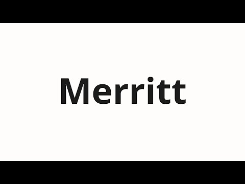 How to pronounce Merritt