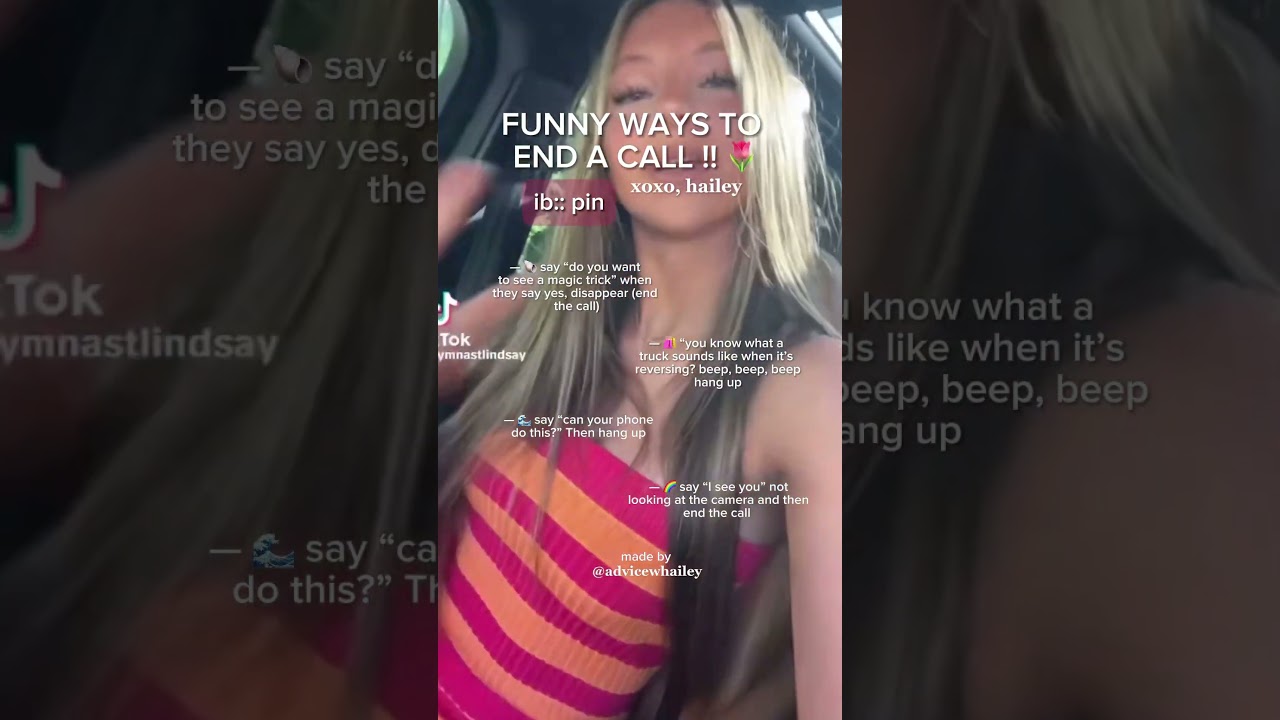Funny ways to end a call •💌🌈🌧️• ib:: pin • tags 🏷️:: #preppy #fypシ #preppytips #viral