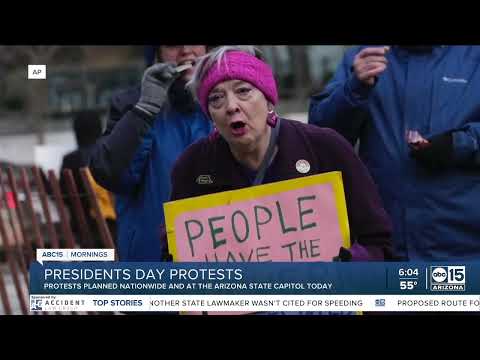 Protests planned around the country on Presidents Day