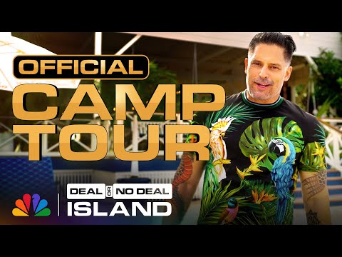 Tour the New Cast Camp with Host Joe Manganiello | Deal or No Deal Island | NBC