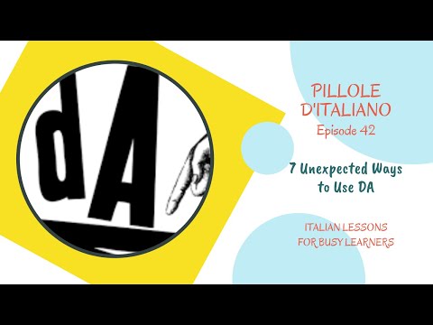Italian Prepositions: DA