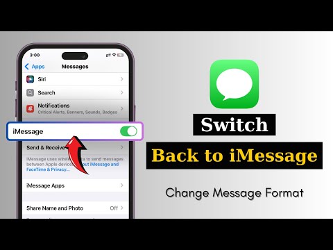 How To Switch Back To iMessage From Text Message on iPhone | Switch Between iMessage & SMS
