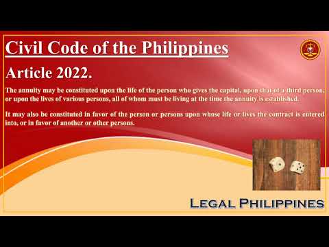 Civil Code of the Philippines, Article 2022