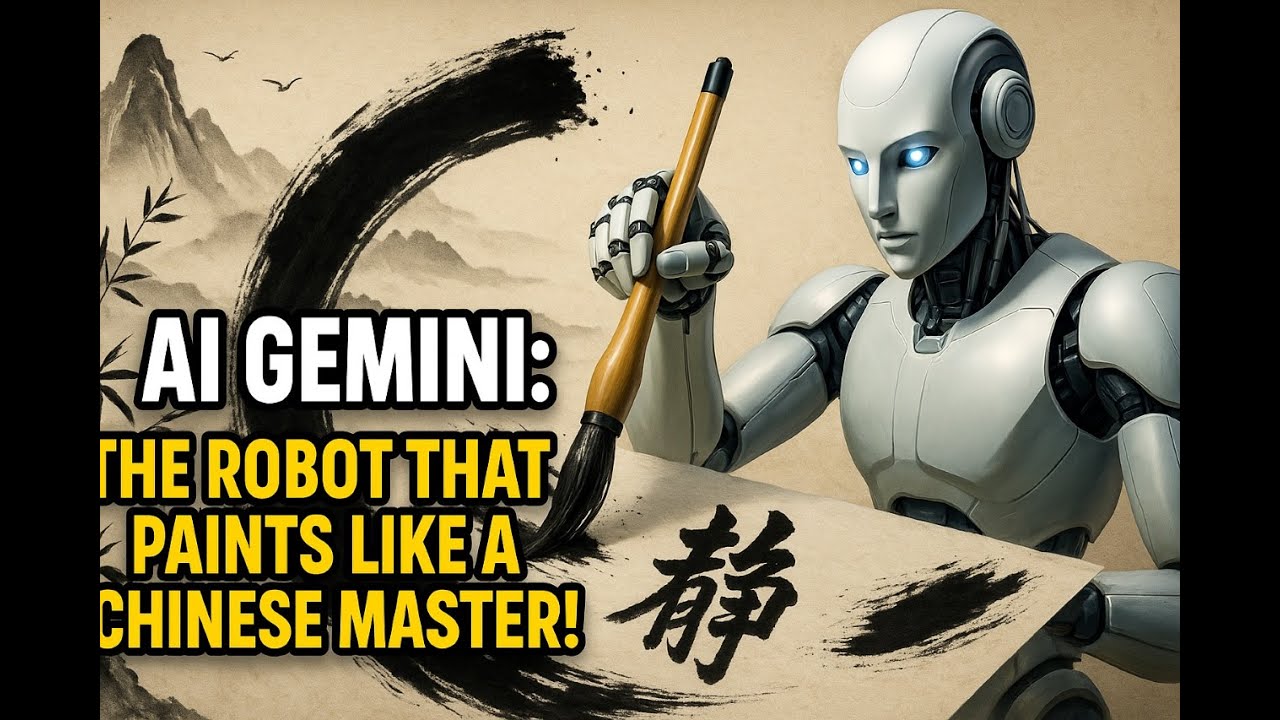 AI Gemini: The Robot That Paints Like a Chinese Master!