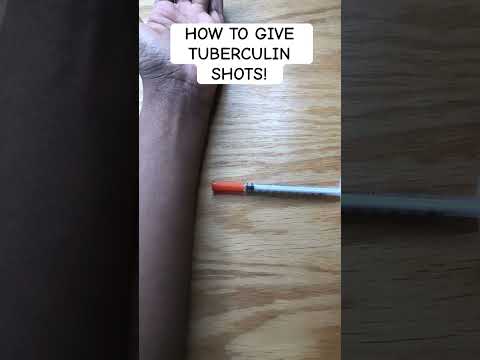 How To Give Tuberculin Injections! #pharmacology