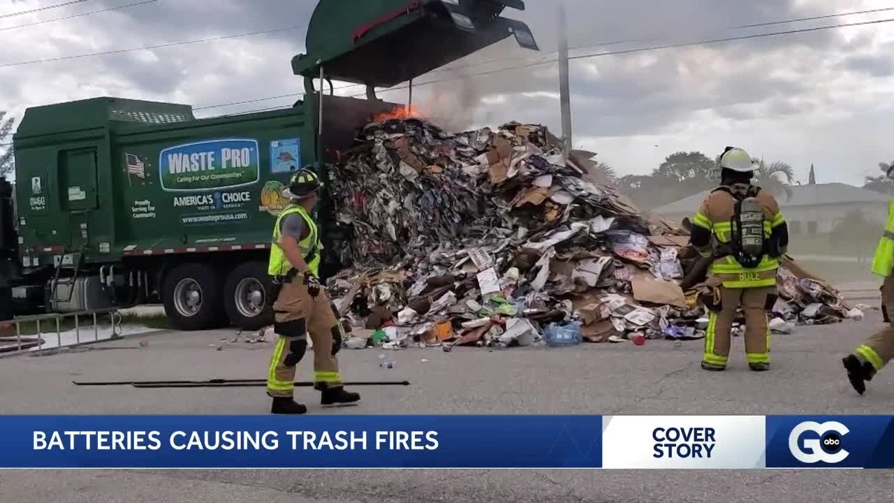 Lithium-ion batteries causing garbage truck fires on Gulf Coast; How you can help