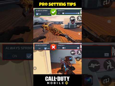 Don't Miss This Always Sprint Pro Settings CODM 🤯CODM setting Tips #shorts #codm #codmbr #codmobile