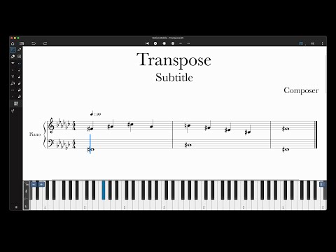 Transpose in Notion (viewer request - no audio)