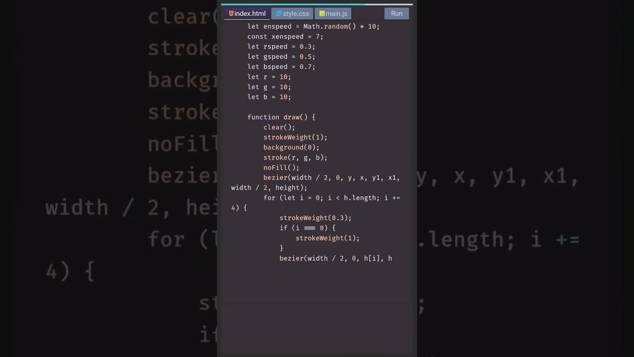 Build Mesmerizing Live Wallpapers with JavaScript 🌟 #coding #learnwebdev #codingtutorial
