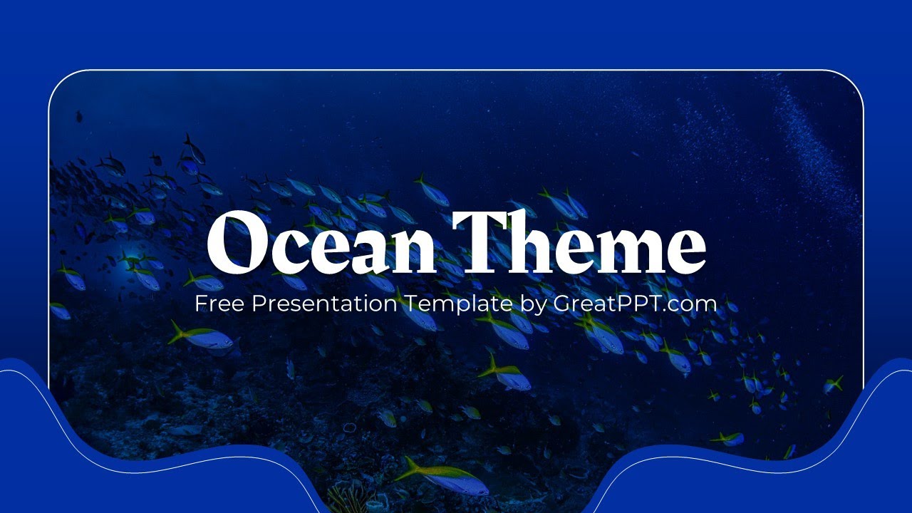 Free Blue Ocean PowerPoint Template & Google Slides Theme by GreatPPT