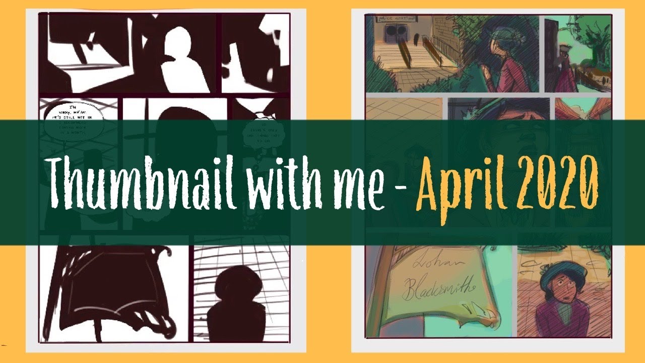 Webcomic making - Thumbnail two comic pages with me (comic layout tips)