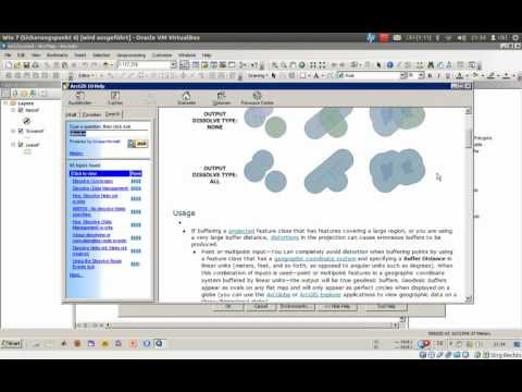 ArcGIS Desktop part 28 (analyzing feature relationships 7: buffering features) Video Lecture ...