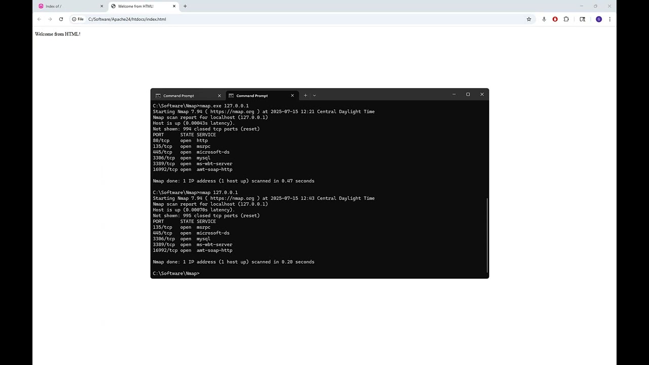 Apache Web Server (Windows index.html)