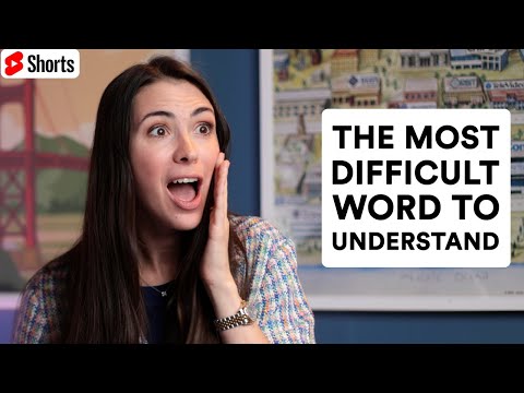 The most difficult word to understand in American English #Shorts