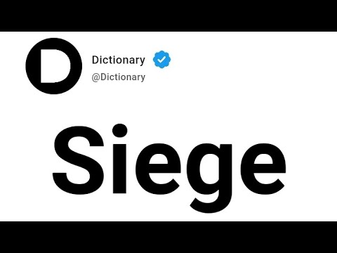 Siege Meaning In English