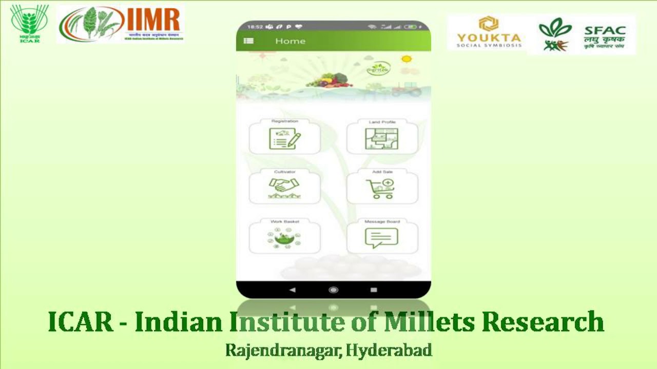 Launch of Digital Platform for FPOs by ICAR-IIMR Hyd  # एफपीओ के लिए डिजिटल प्लेटफॉर्म का शुभारंभ