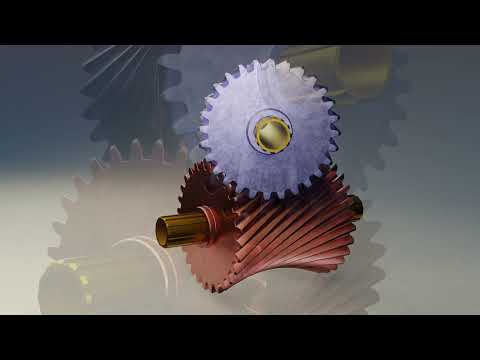 hyperboloidal skewed gears
