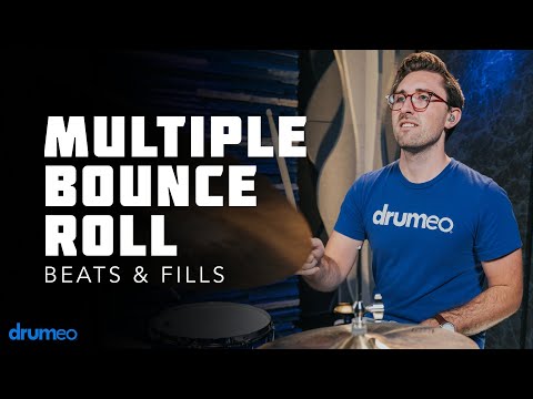 How To Play A Multiple Bounce Roll (Buzz Roll) On The Drums - Drum Rudiment Lesson