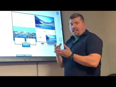 Interactive JYXOIHUB Smart Board, 65 Inch 4K UHD Touch Screen Smart board demo by Mike