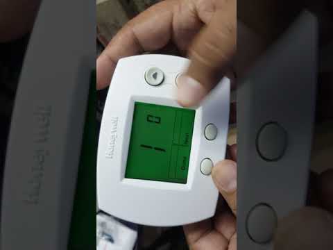 Honeywell single stage thermostate programing