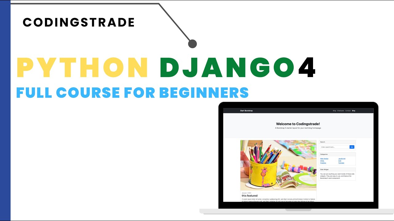 Python Django 4 complete Tutorial for Beginners