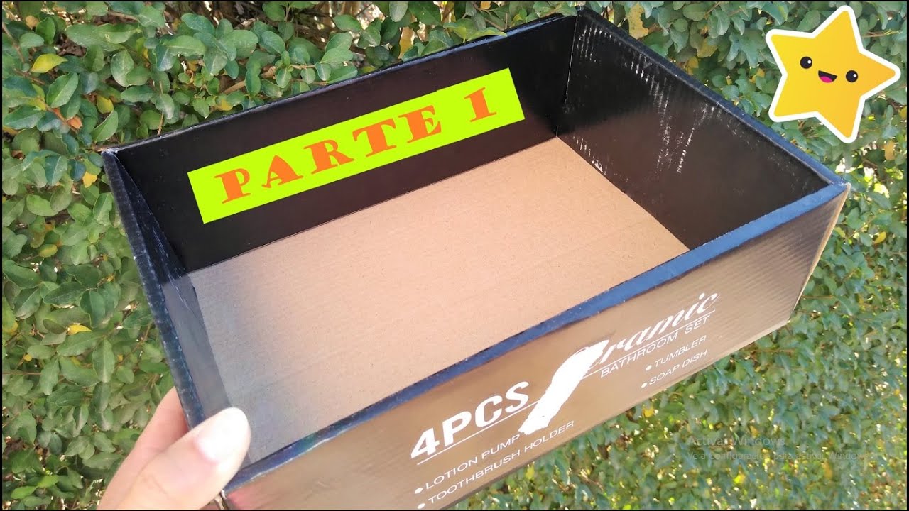 ♻️IDEA CON CAJA DE CARTÓN EFECTO 3D!! 🤩 PARTE 1👆 #reciclaje #manualidades #diycraftideas