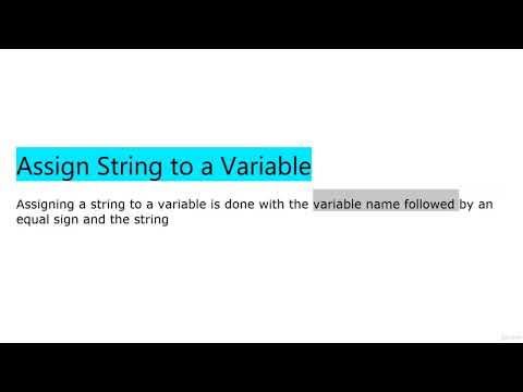 Assiging String to a Variable in python #python #programming