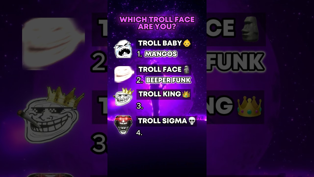Which troll face are you?😱