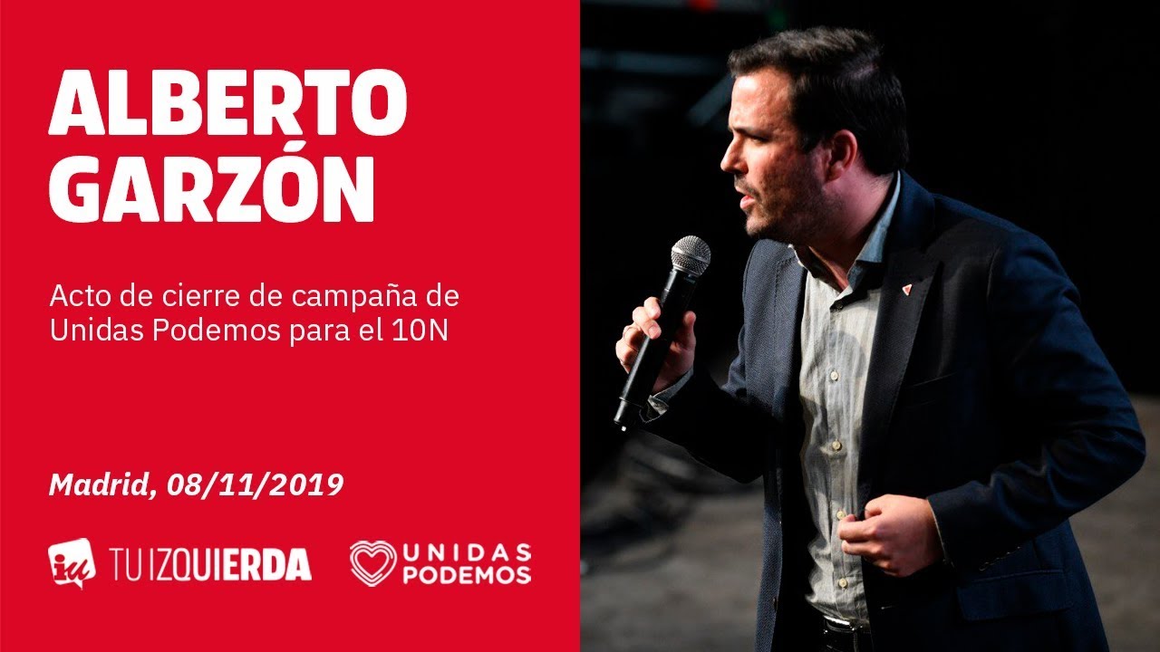 Alberto Garzón: “Más pronto que tarde construiremos la III República de España