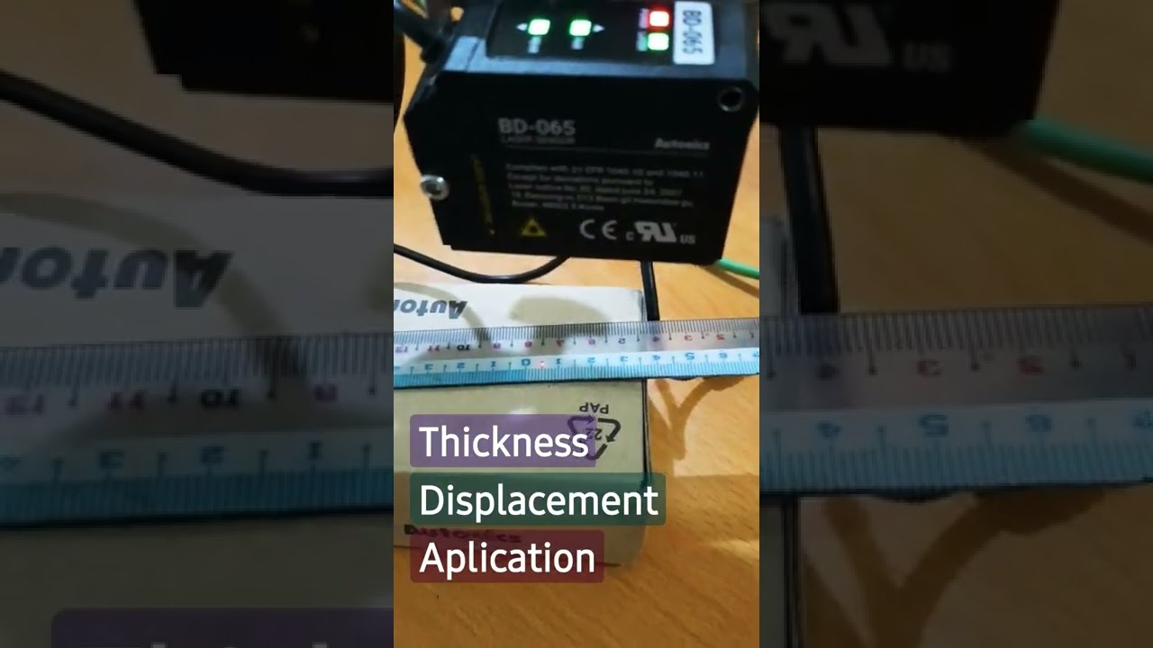 thickness / displacement sensor simulation with #autonics #BD series| 04072022