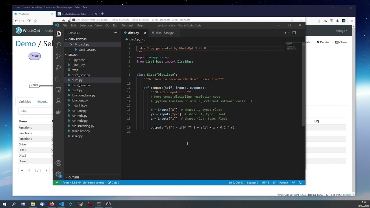 15 WhatsOpt framework switch (featuring GEMSEO)